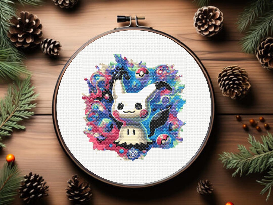 Mimikyu Cross Stitch Pattern, Pokemon Cross Stitch Patern, Instant ...