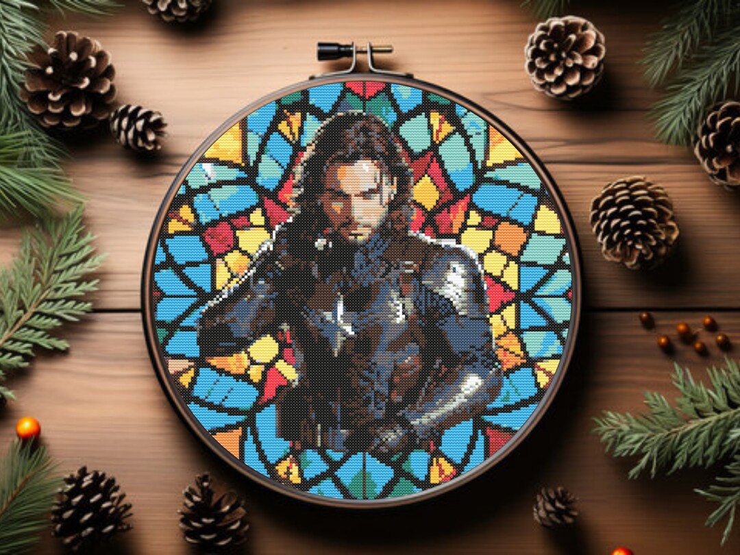 Hero Cross Stitch Pattern, Winter Warrior Cross Stitch Pattern ...