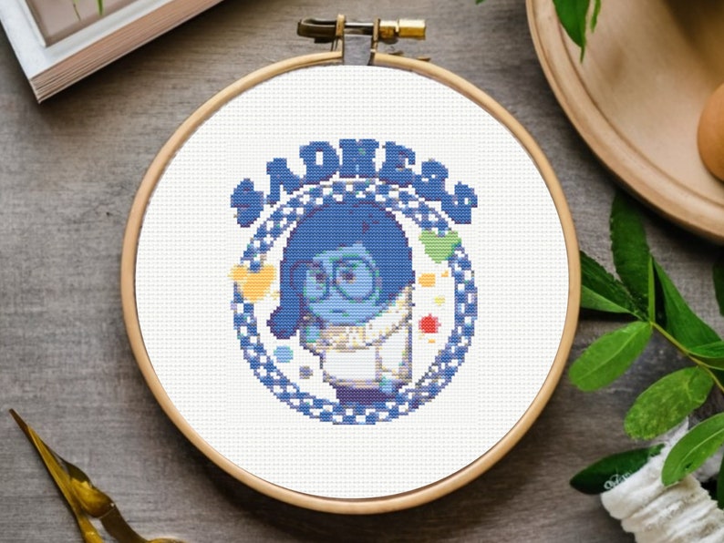 Inside Out Cross Stitch Pattern, 9 Inside Out Characters Bundle Set ...