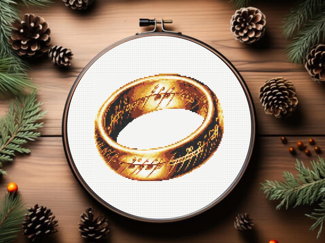 LOTR Cross Stitch Pattern, Ring Cross Stitch Pattern Instant Downlaod ...