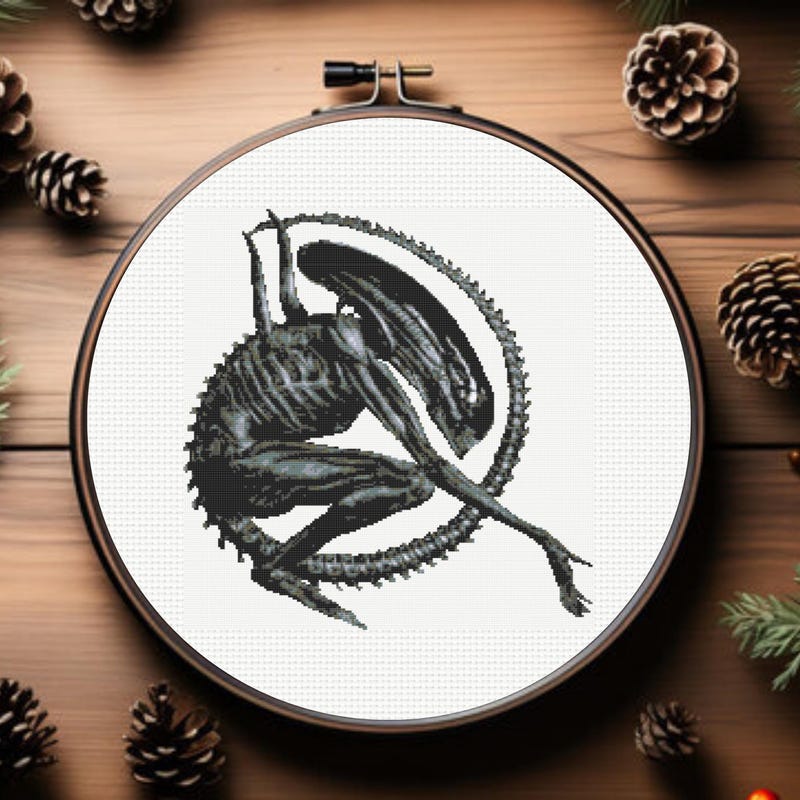 Alien Cross Stitch - Etsy
