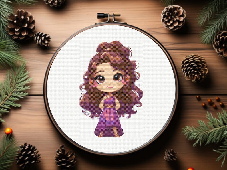 Meg Cross Stitch Pattern, Megaera Cross Stitch, Hercules Cross Stitch ...