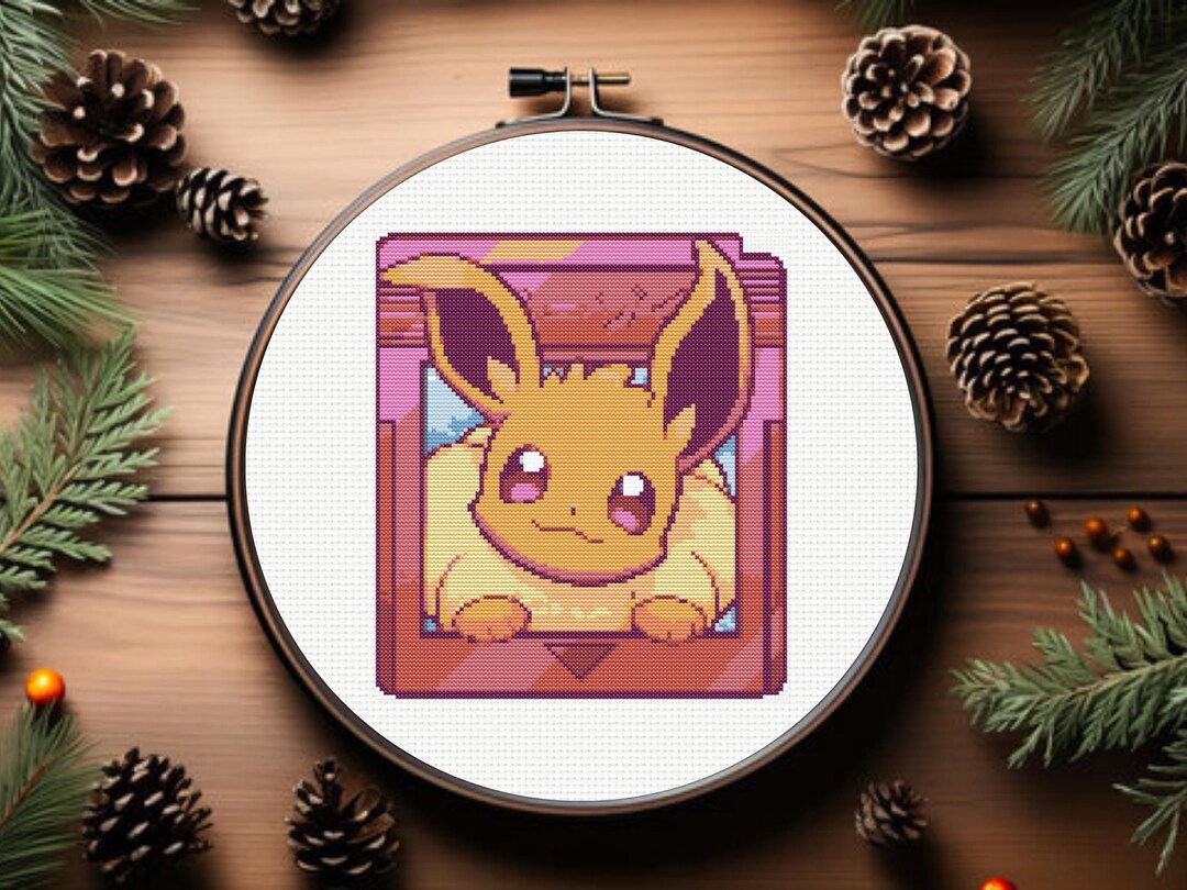 Eevee Cross Stitch Pattern, Instant Download - Etsy