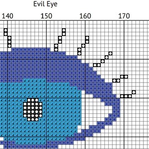 Evil Eye Cross Stitch Pattern, 12 Evil Eye Bundle Set, Eye Cross Stitch ...