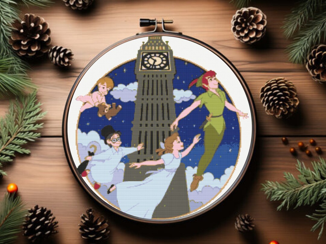 Peter Pan and Wendy Cross Stitch Pattern - Instant Download - Etsy