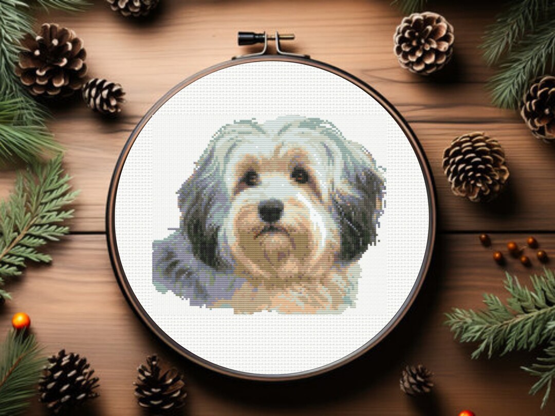 Havanese Cross Stitch Pattern, Havanese Dog Cross Stitch Pattern, Dog ...