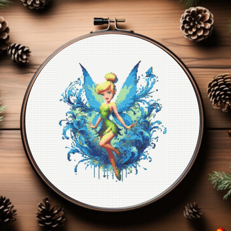 Tinkerbell Cross Stitch Pattern - Etsy