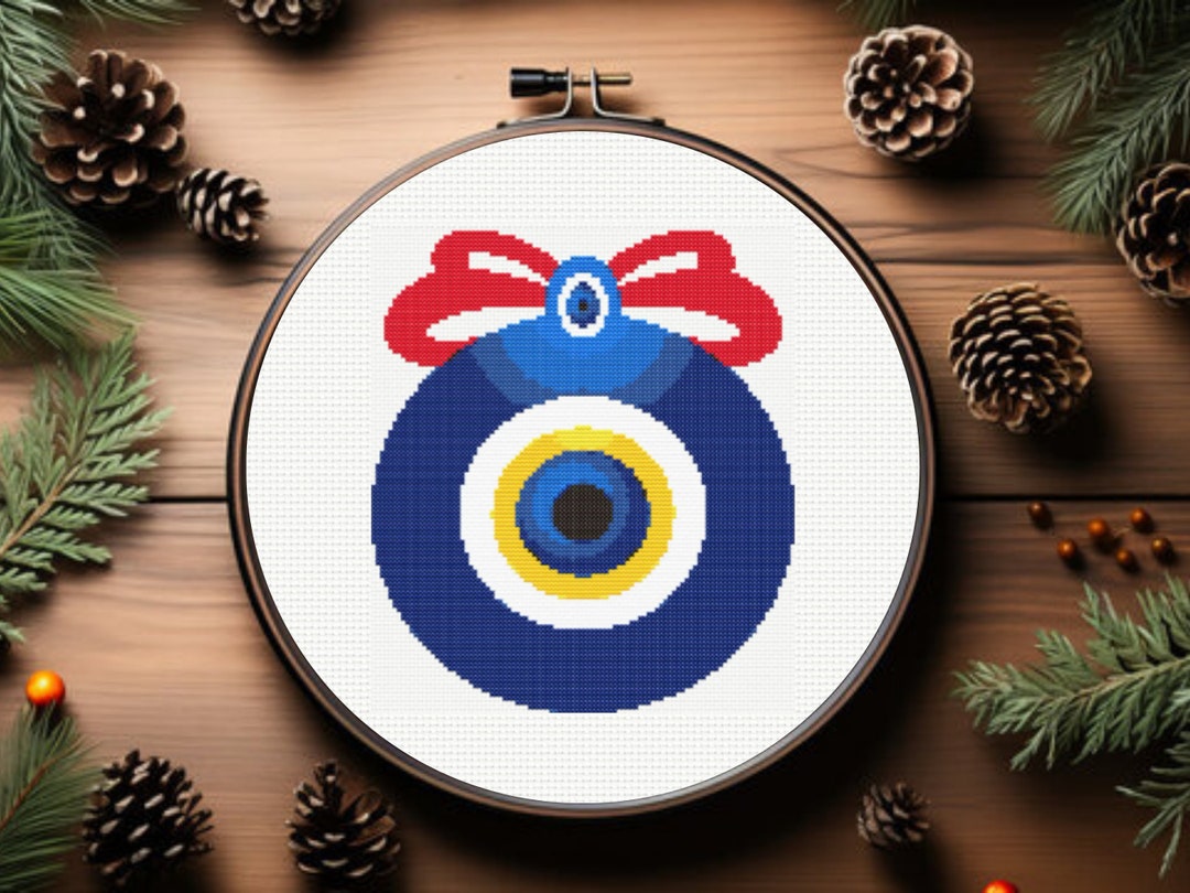 Evil Eye Cross Stitch Pattern, 12 Evil Bundle Set, Eye Cross Stitch ...