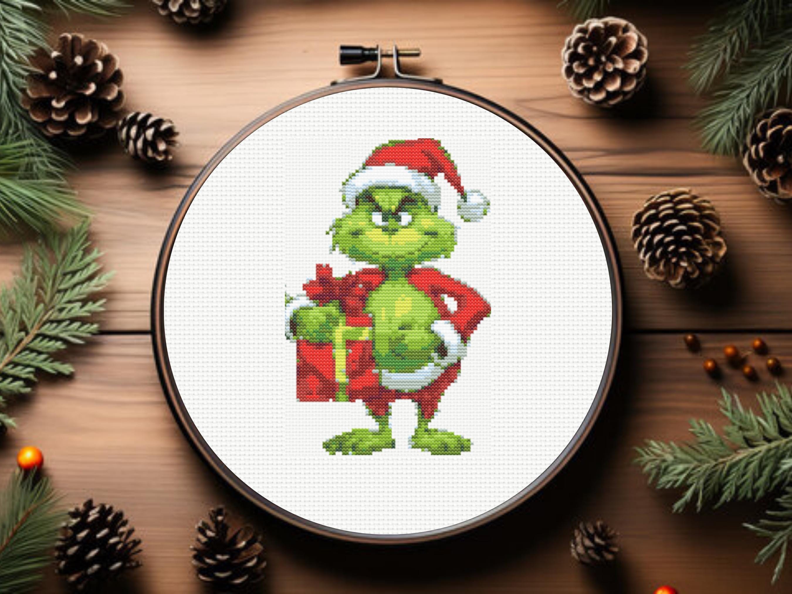 Grinch Cross Stitch Pattern, Set of 12 Grinch Cross Stitch Patterns ...