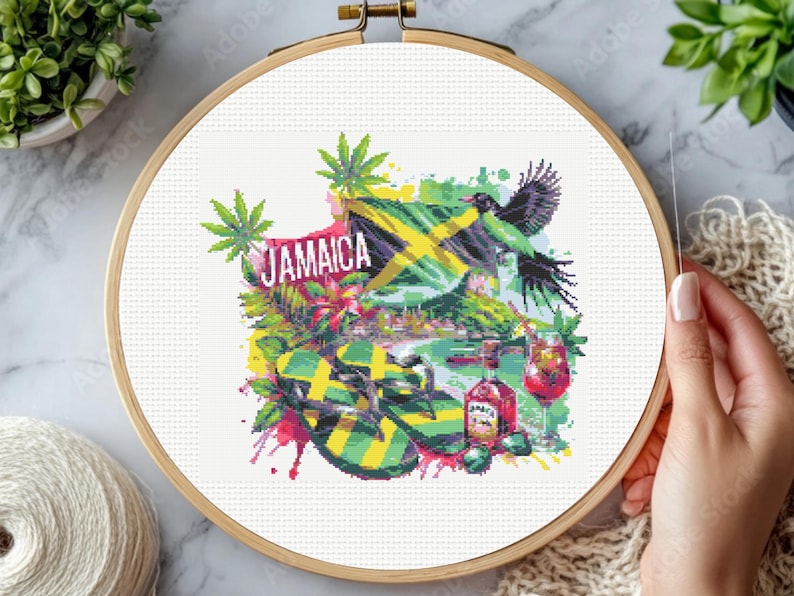 Jamaica Cross Stitch Pattern - Instant Download - Etsy