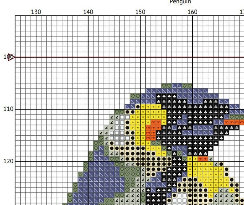 Penguin Cross Stitch Pattern , 4 Penguins Bundle Cross Stitch Patternsi ...