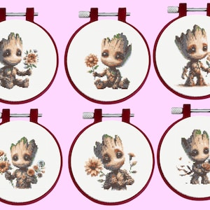 Groot Cross Stitch - Etsy