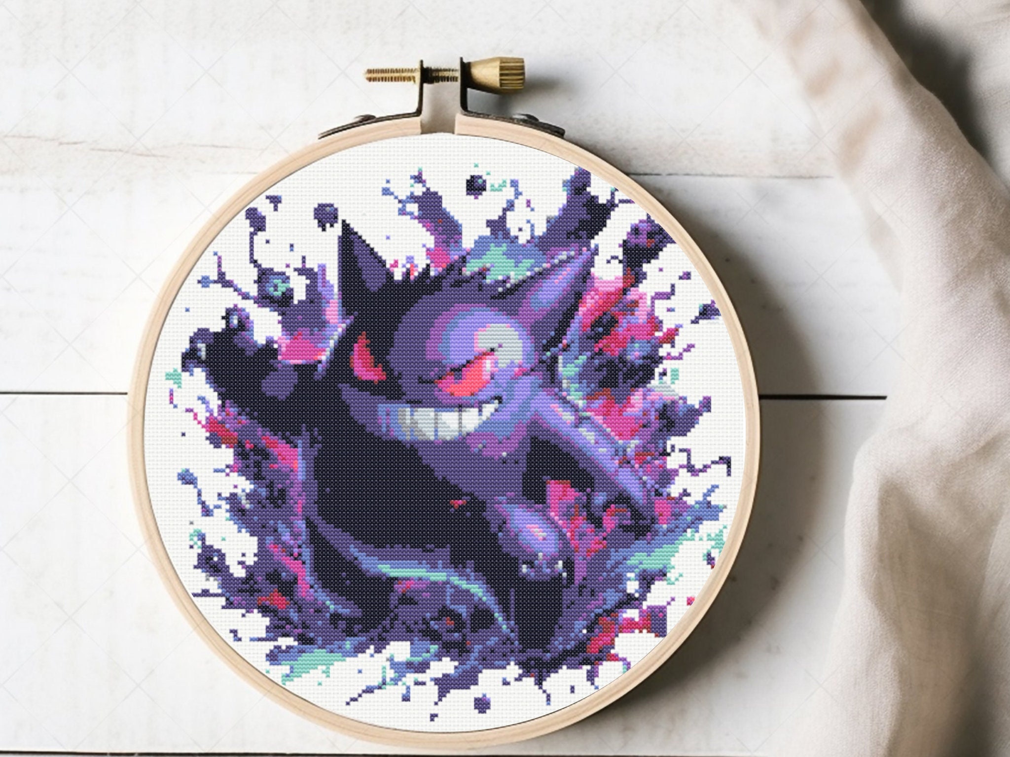 Gengar Cross Stitch Pattern, Instant Download - Etsy Australia