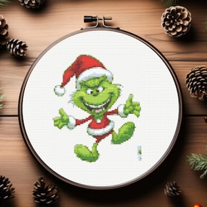 Grinch Cross Stitch Pattern, Set of 12 Grinch Cross Stitch Patterns ...