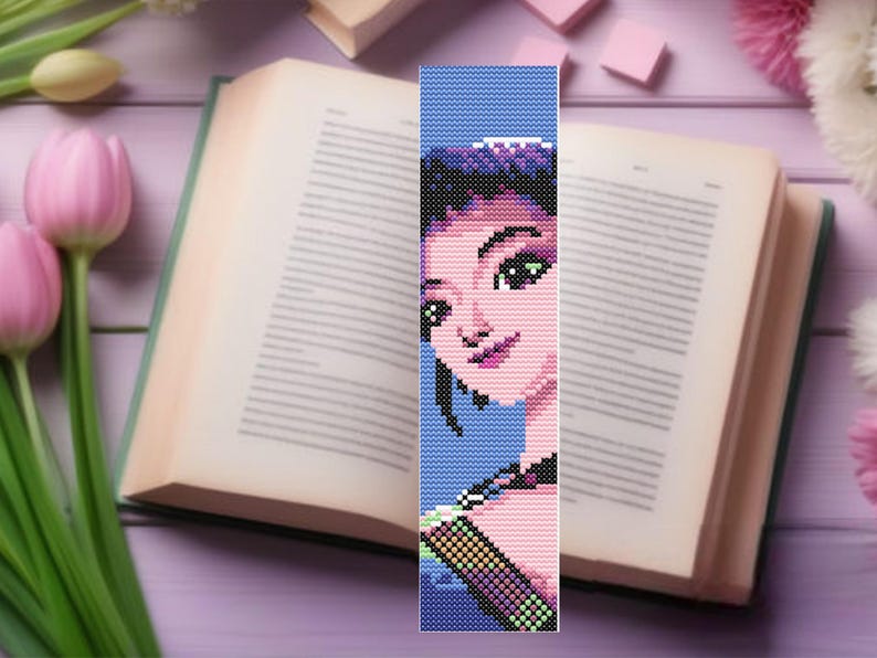 Kpop Demon Hunters Cross Stitch Pattern, Huntrix Bookmark Coss Stitch ...