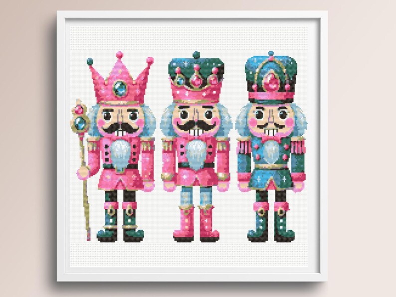 Christmas Nutcrackers Cross Stitch Pattern - Instant Download - Etsy Canada