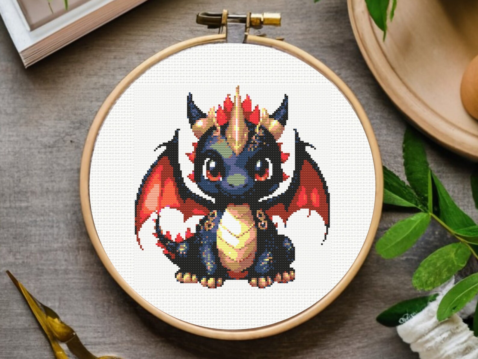 Baby Dragon Cross Stitch Pattern, Instant PDF Downlaod - Etsy