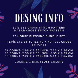 Evil Eye Cross Stitch Pattern, 12 Evil Eye Bundle Set, Eye Cross Stitch ...