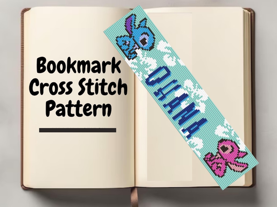 Sittch Bookmark Cross Stitch Pattern - Stitch and Lilo Cross Stitch ...