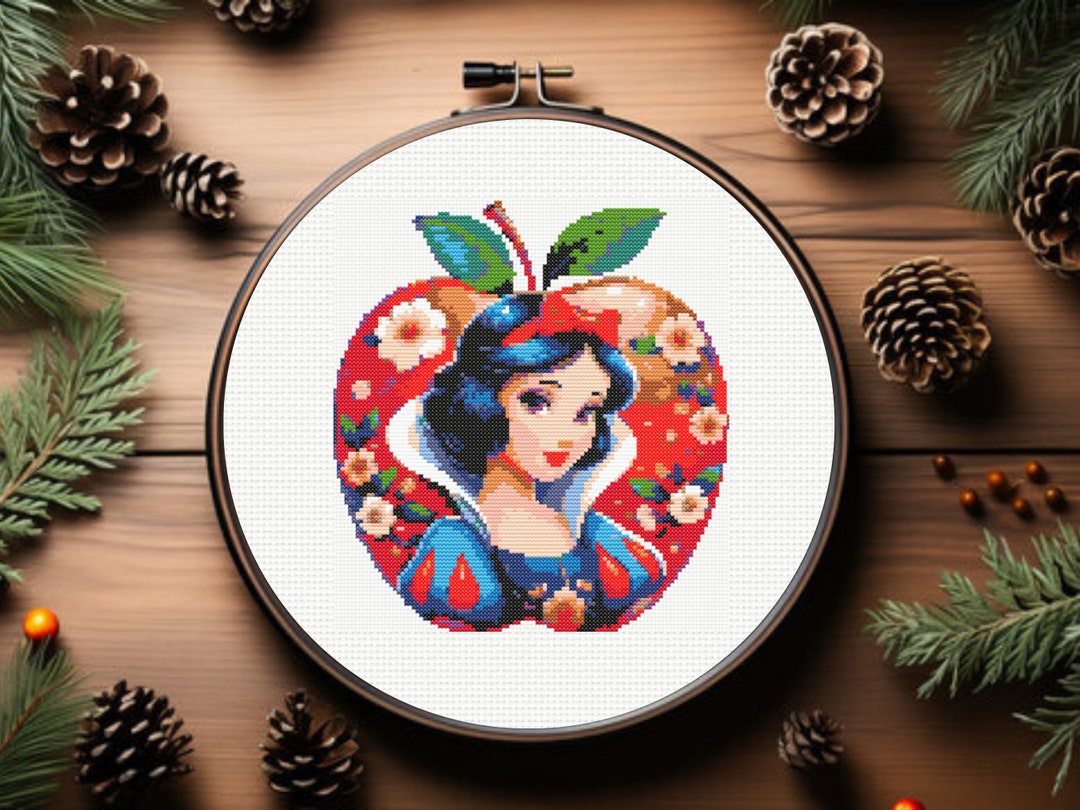 Snow White Cross Stitch Pattern, Princess Snow White Cross Stitch ...