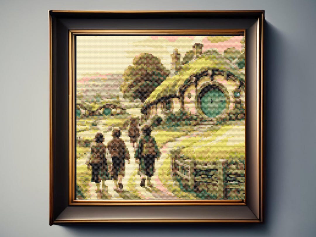 Shire Cross Stitch Pattern, Fantasy Earth Cross Stitch Pattern, Instant ...