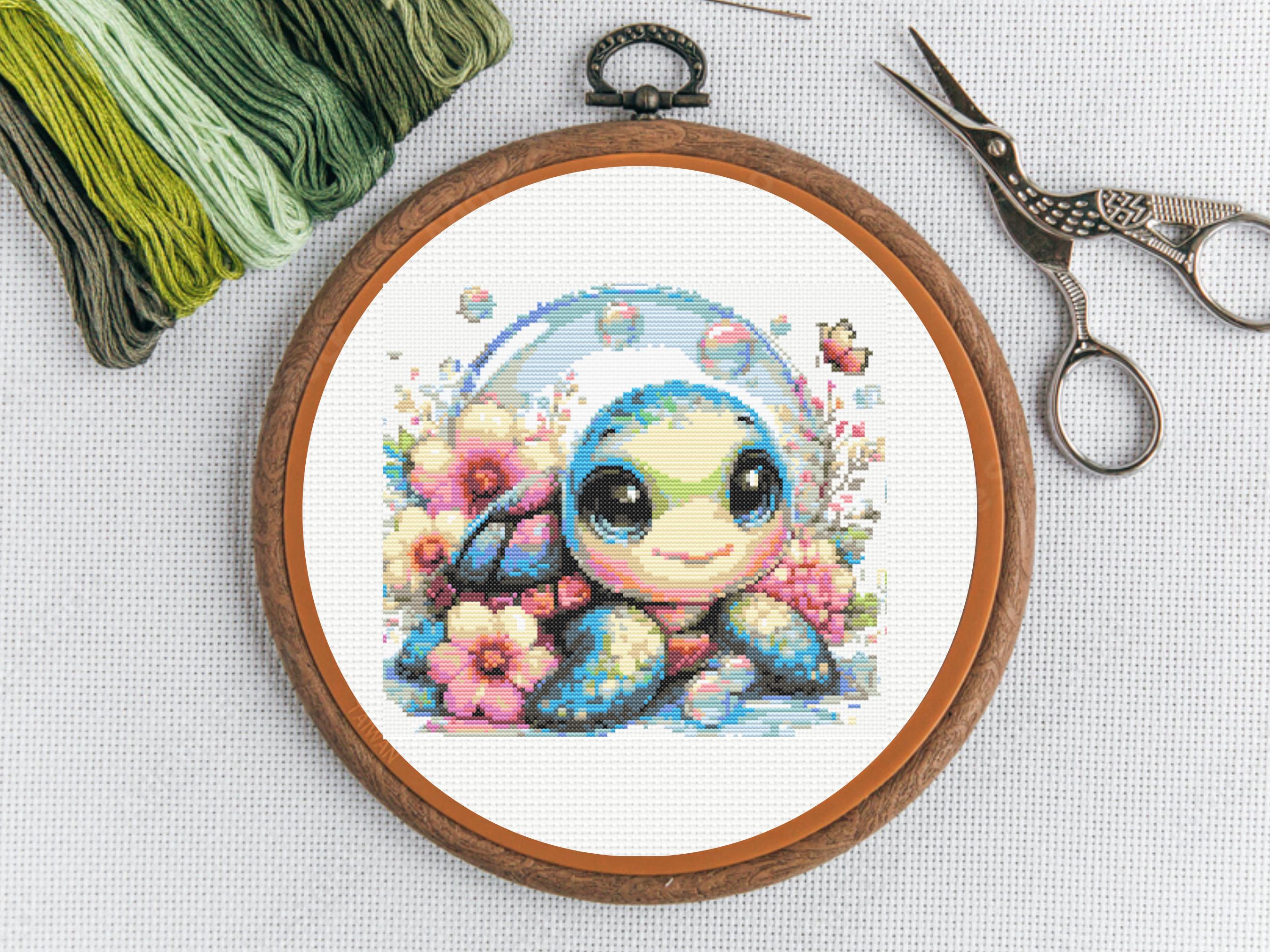 Sea Turtle Cross Stitch Pattern, 4 Sea Turtles Cross Stitch Pattern ...
