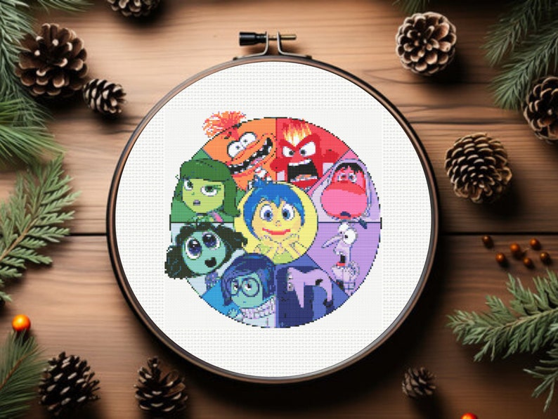 Inside Out Cross Stitch Pattern, Instant Download - Etsy Australia