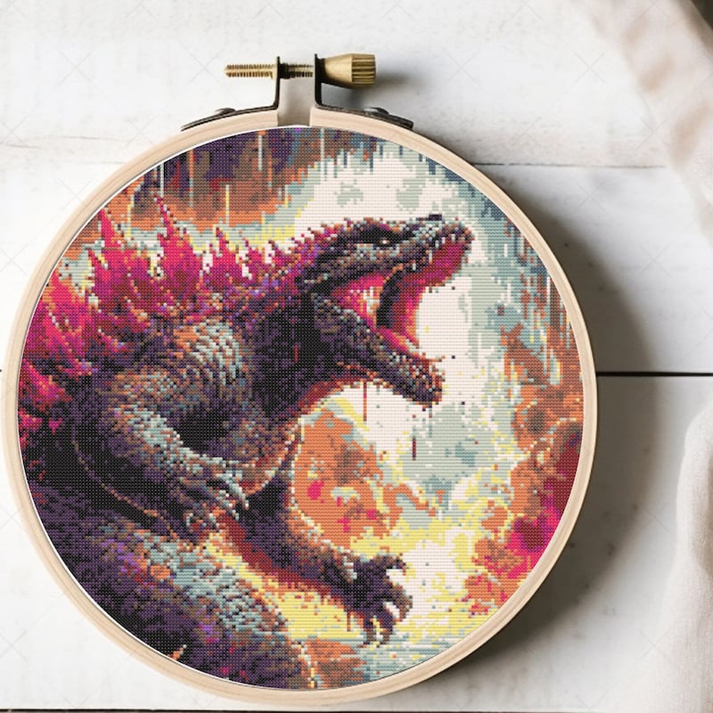 Godzilla Pattern - Etsy