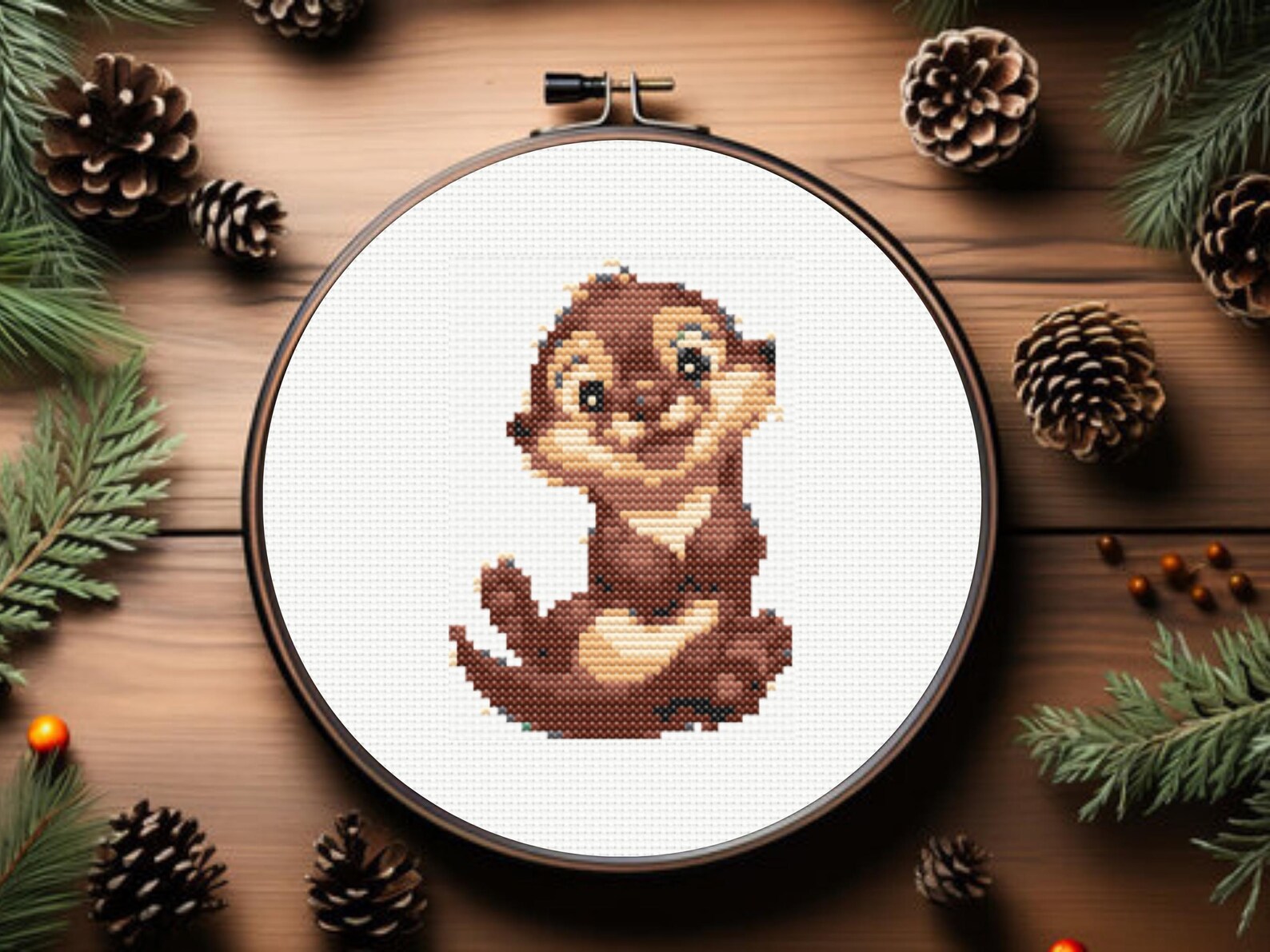 Otter Cross Stitch Pattern, 20 Sea Otters Cross Stitch Pattern, Set of ...