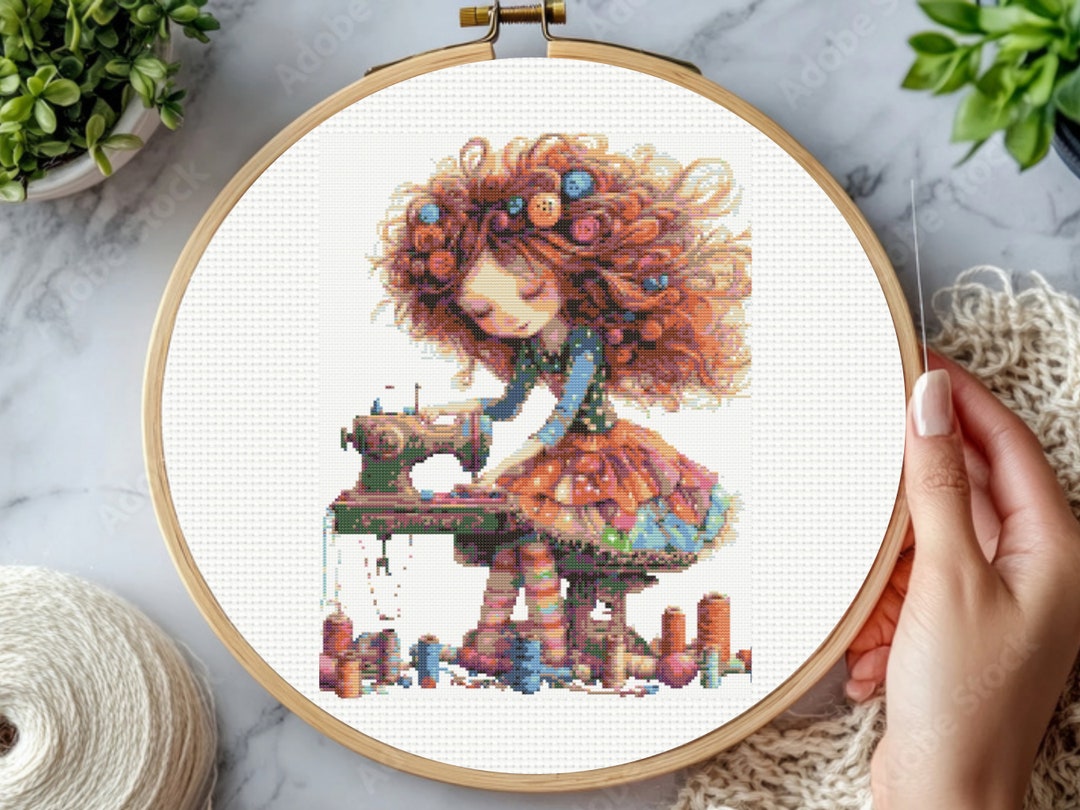 Quirky Sewing Cross Stitch Pattern - Instant Download - Etsy