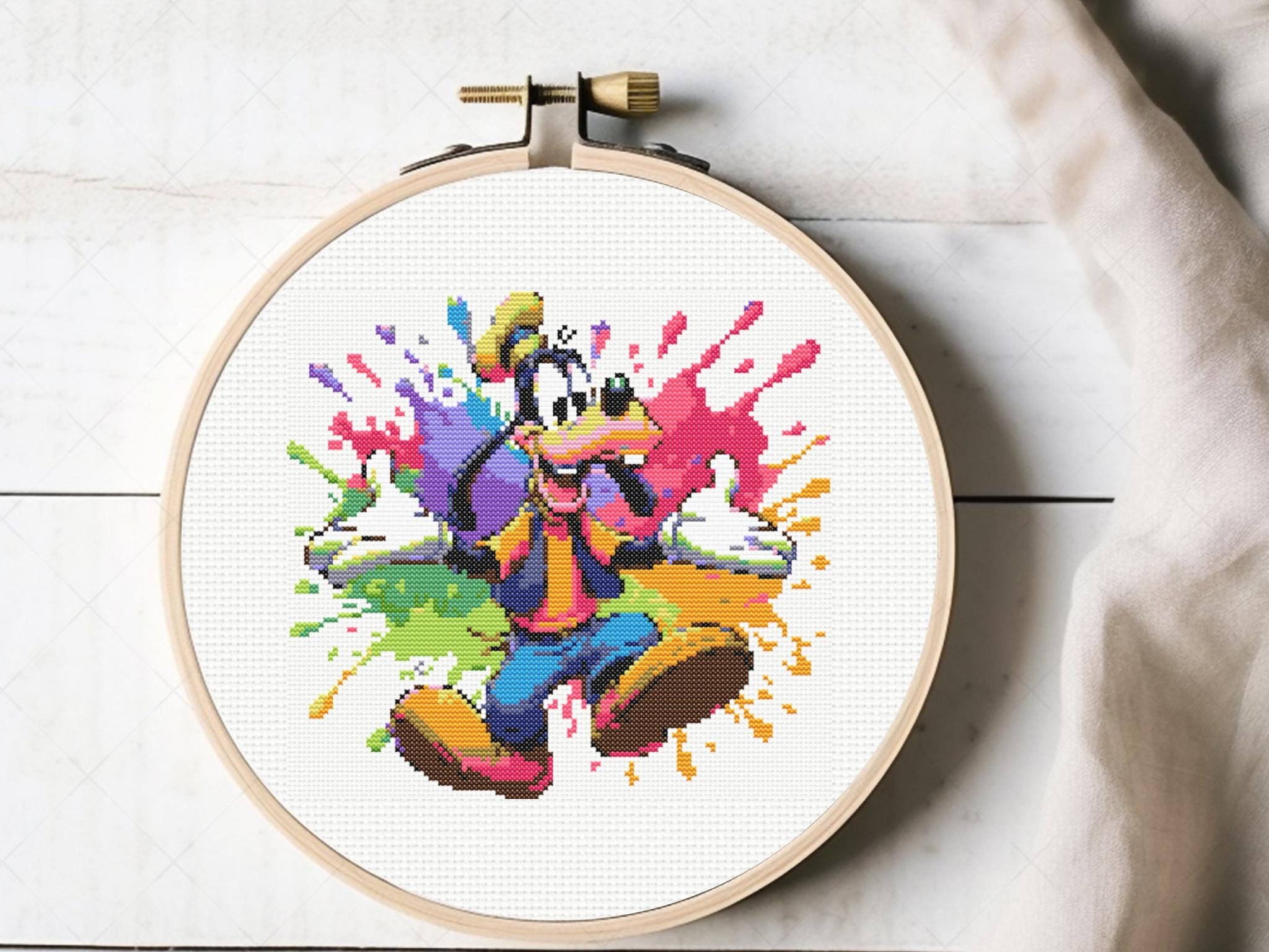 Goofy Cross Stitch Pattern Instant Download - Etsy Australia