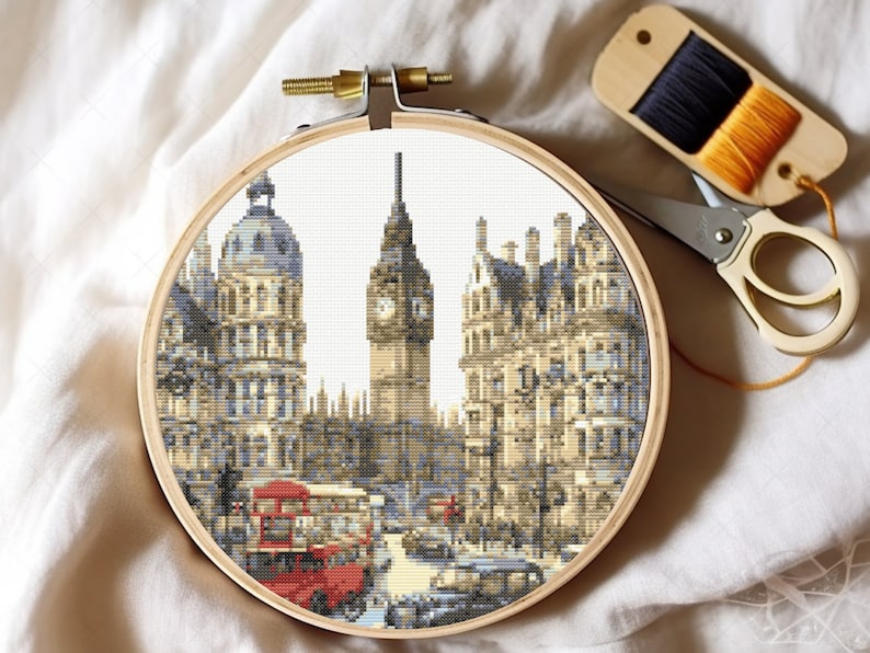 London Cross Stitch Pattern Instant Download - Etsy