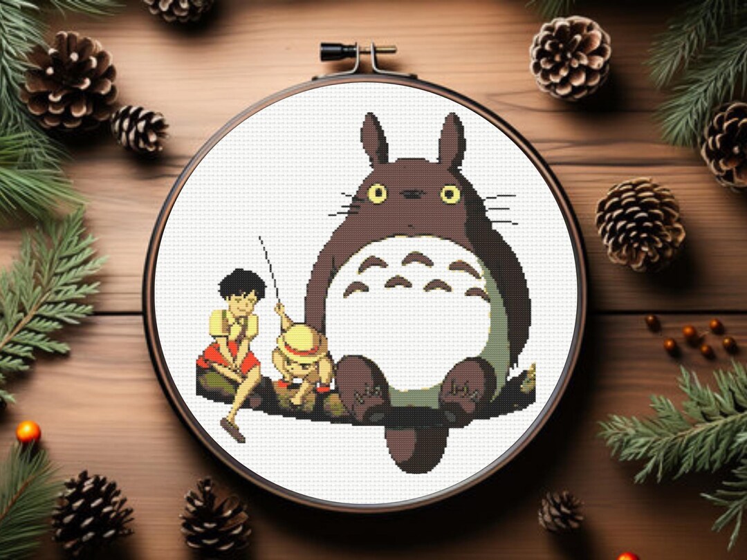 Totoro Cross Stitch Pattern , My Neighbor Totoro Cross Stitch, Instant ...