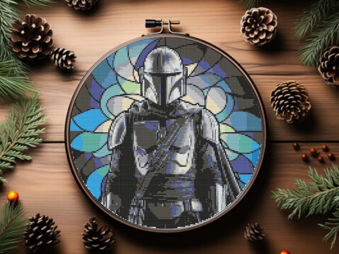 The Mandalorian Cross Stitch Pattern, Star Wars Cross Stitch Pattern ...