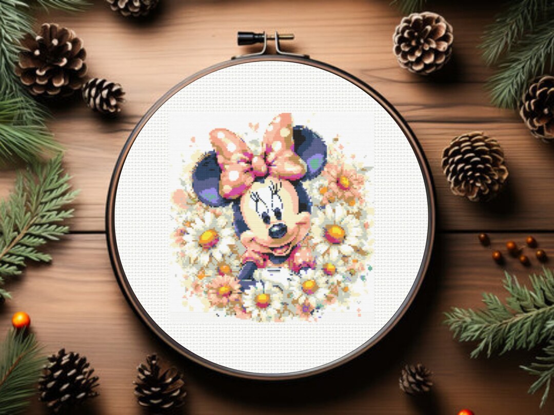 Minnie Mouse Cross Stitch Pattern , Instant Download - Etsy