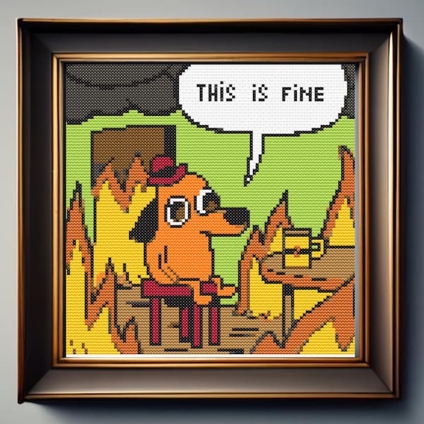 Dog Meme With Cross - Etsy UK