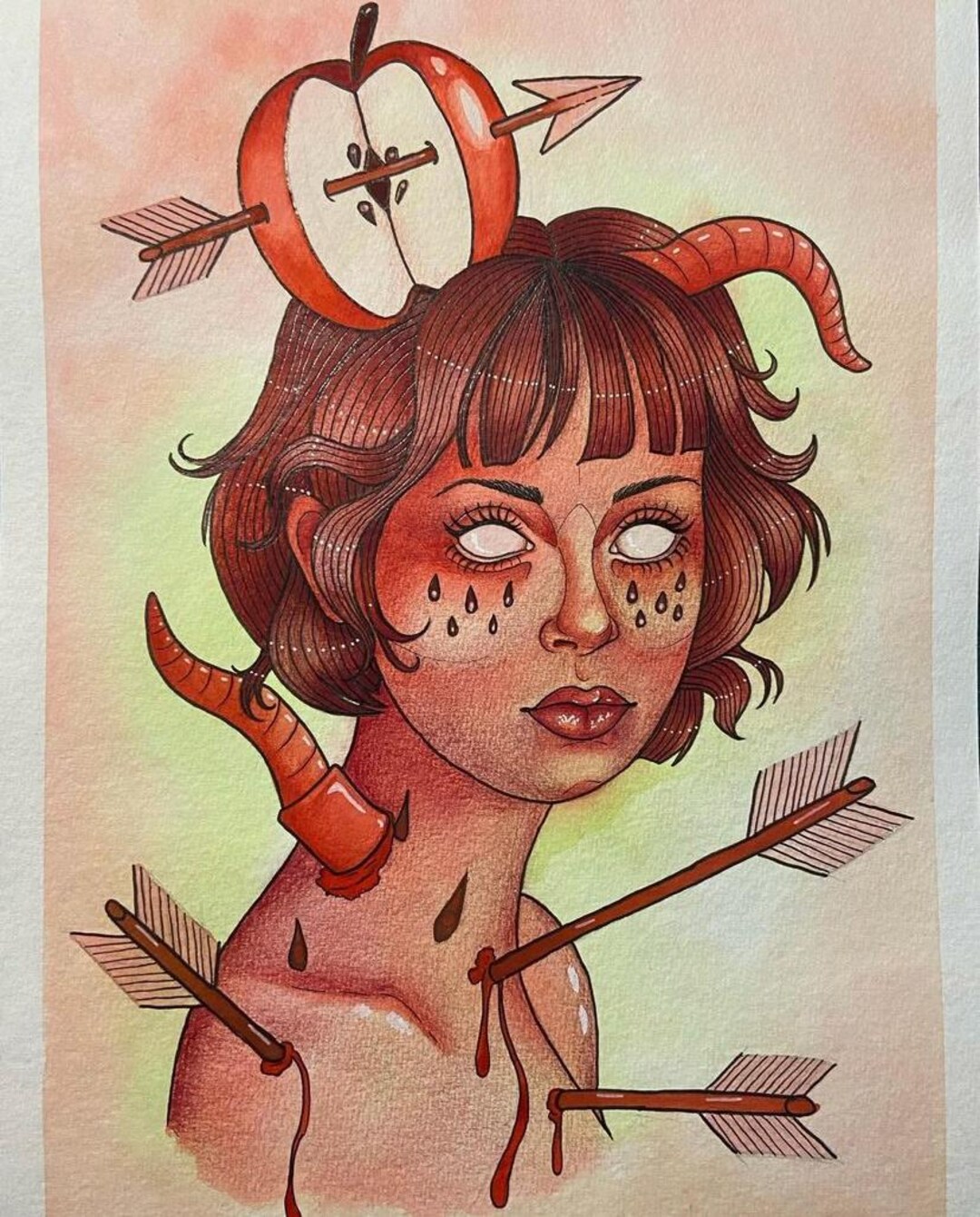 Wormy Wendy Original Art Piece - Etsy