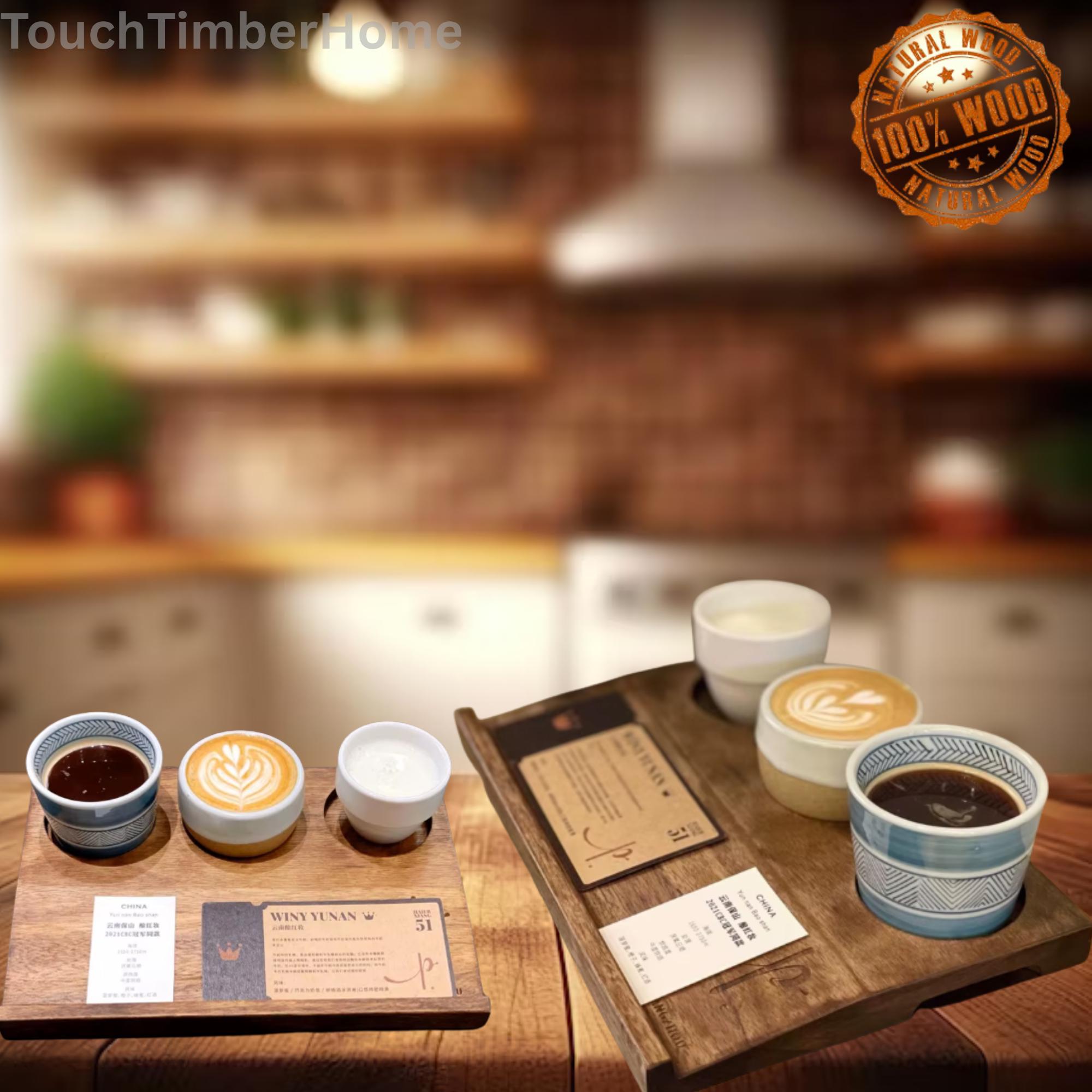 Solid Wood Beer Flight Sampler Tray – Rustic Tasting Board for Beer ...