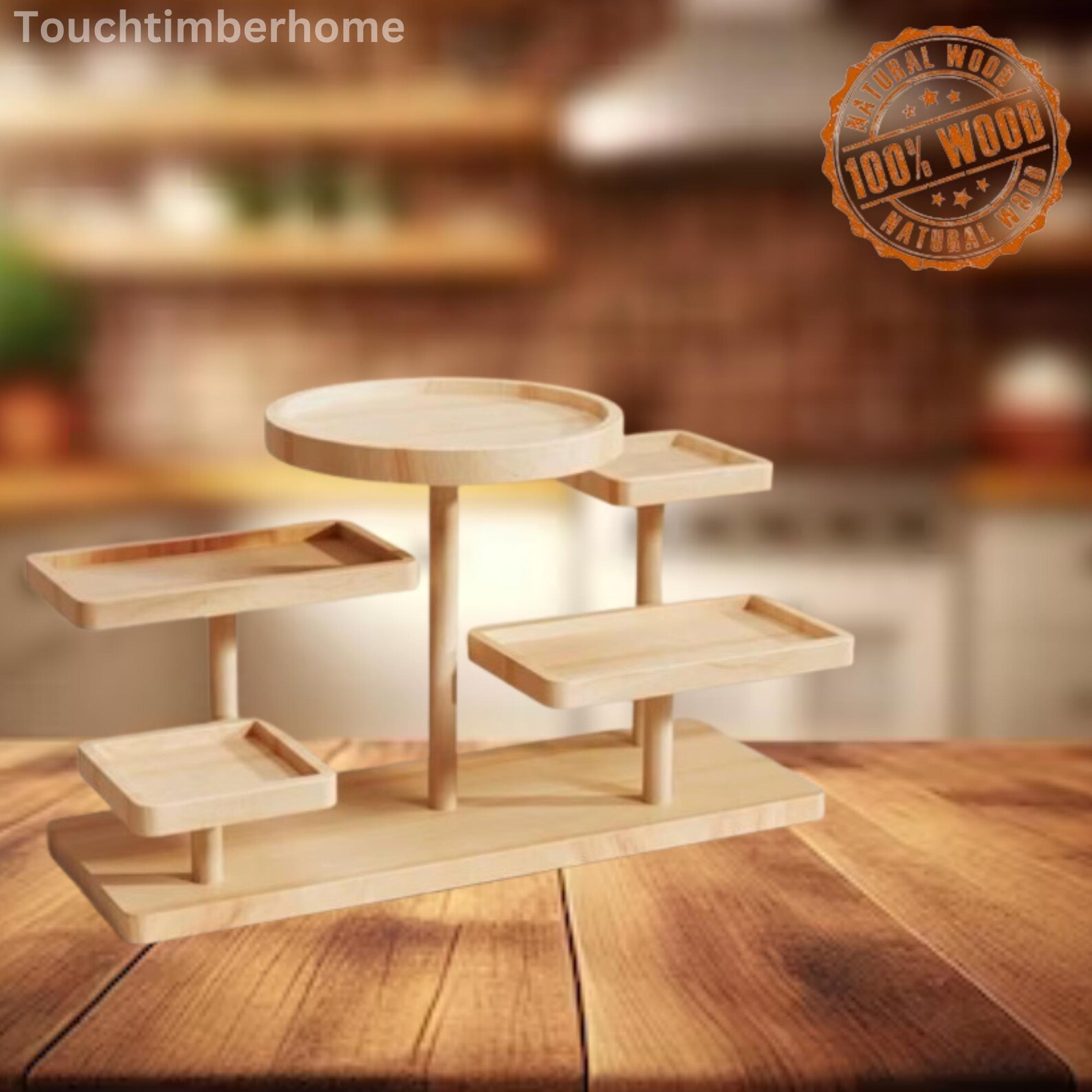 Solid Wood Ladder Shelf: Multi-tier Display Stand - Etsy