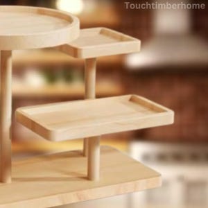 Solid Wood Ladder Shelf: Multi-tier Display Stand - Etsy