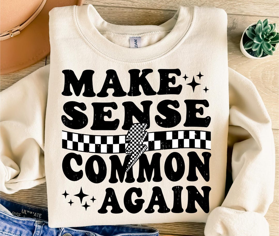 Make Sense Common Again PNG, Checkered Sarcasm Png, Adult Humor Png ...