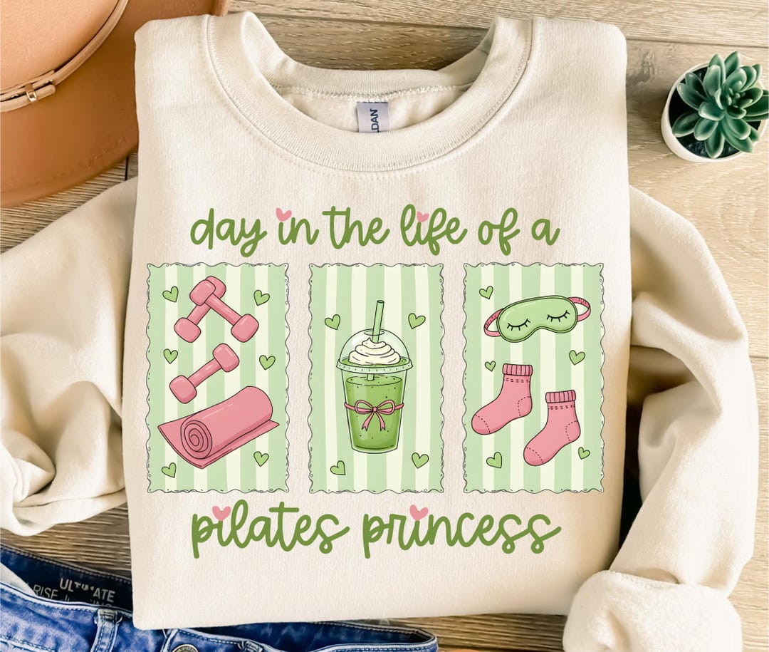 Pilates Princess PNG, Preppy Fitness Girl Png, Pilates Png, Pilates ...