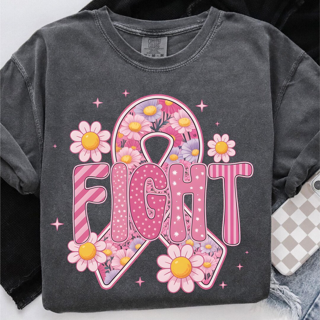 Preppy Fight Cancer PNG, Breast Cancer PNG, Breast Cancer Awareness Png ...