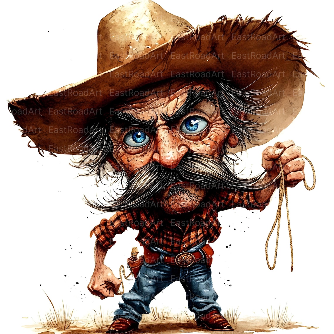14 Funny Cowboy Old Man, Comics Western Elderly Grandpa, Cowboy Clipart ...