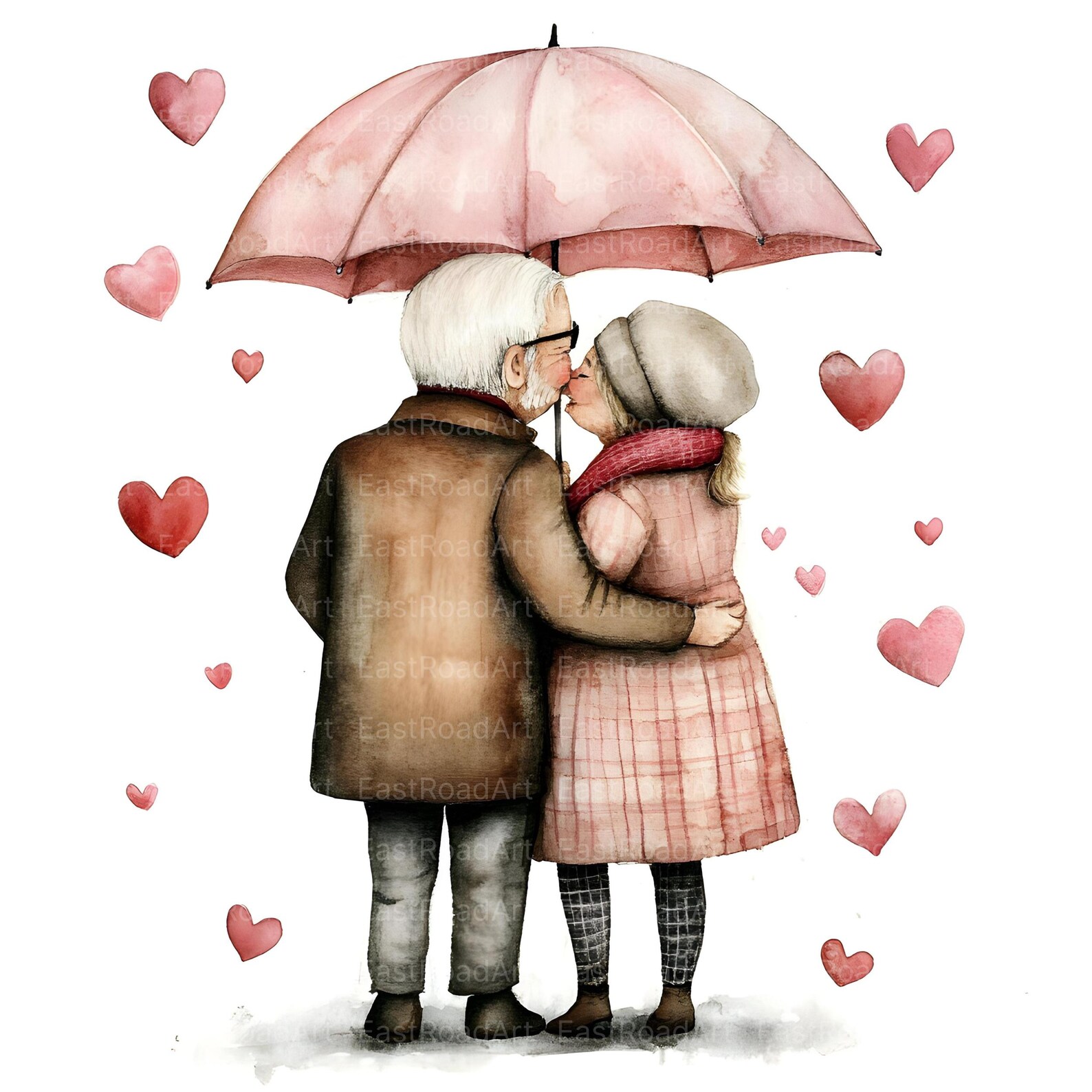 20 Lovely Couple Clipart Bundle, Old Couple Love, Love Clipart ...