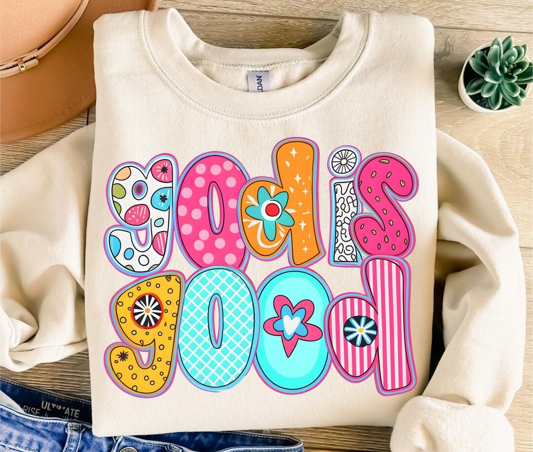 Coquette God is Good All the Time PNG, Preppy Christian Women Shirt Png ...