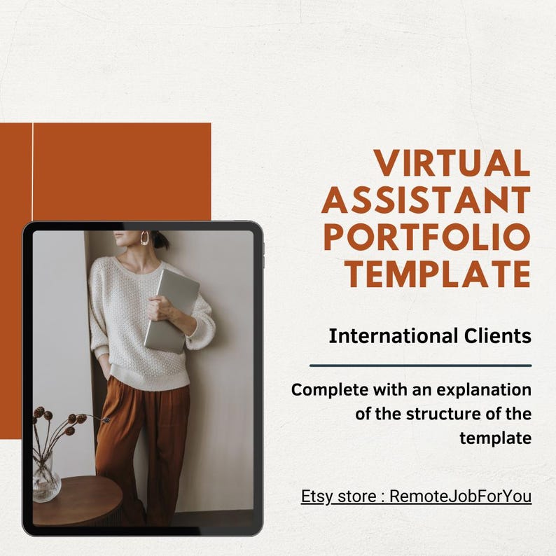 Portfolio Template Virtual Assistants Landing High-value International ...