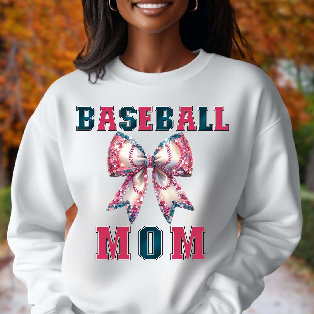 Baseball Mom Sweatshirt, Baseball Mom Gift, Baseball Mom Apparel ...