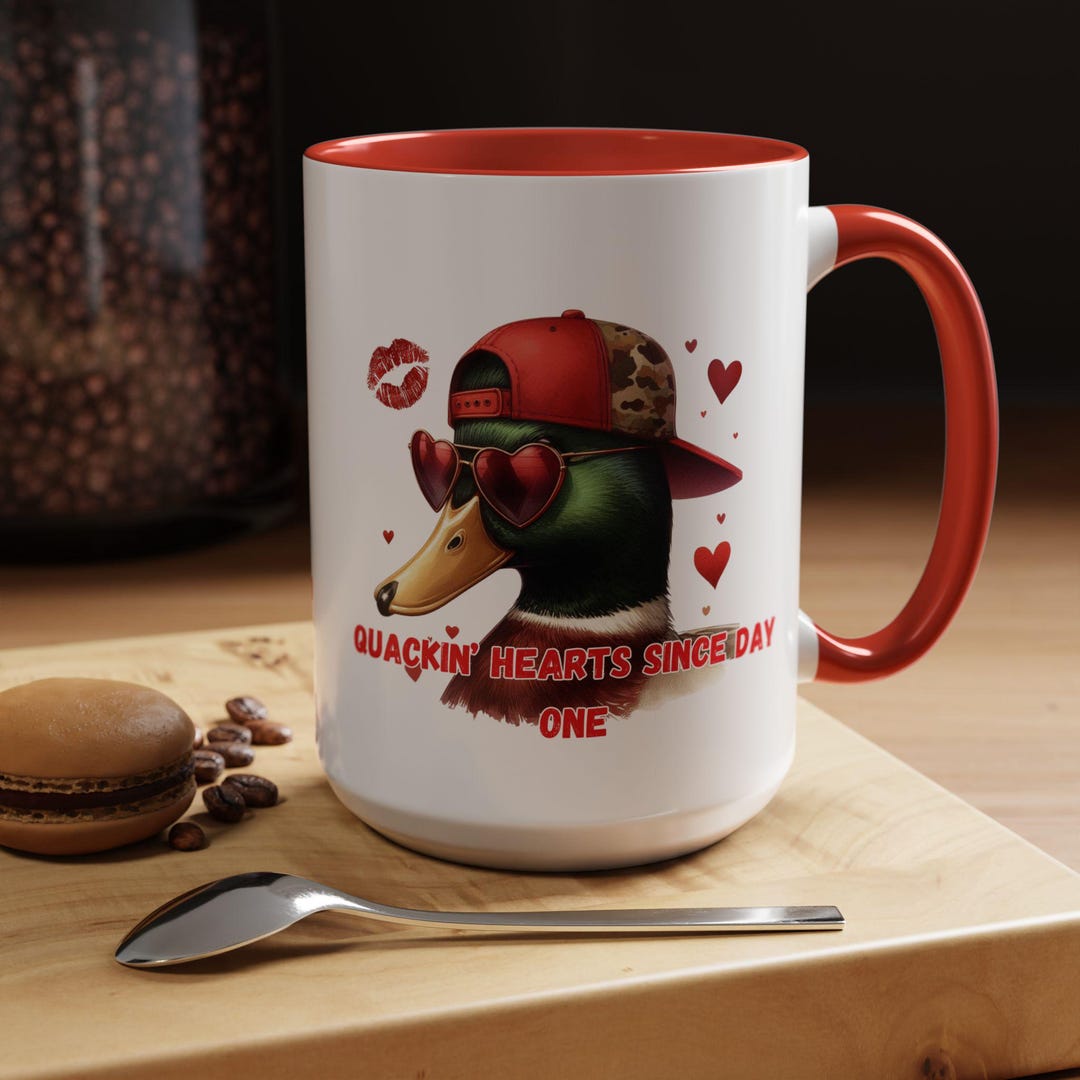 Mug, Mallard Love Mug Cute Valentine's Day Gift for Him or Her, Gift ...