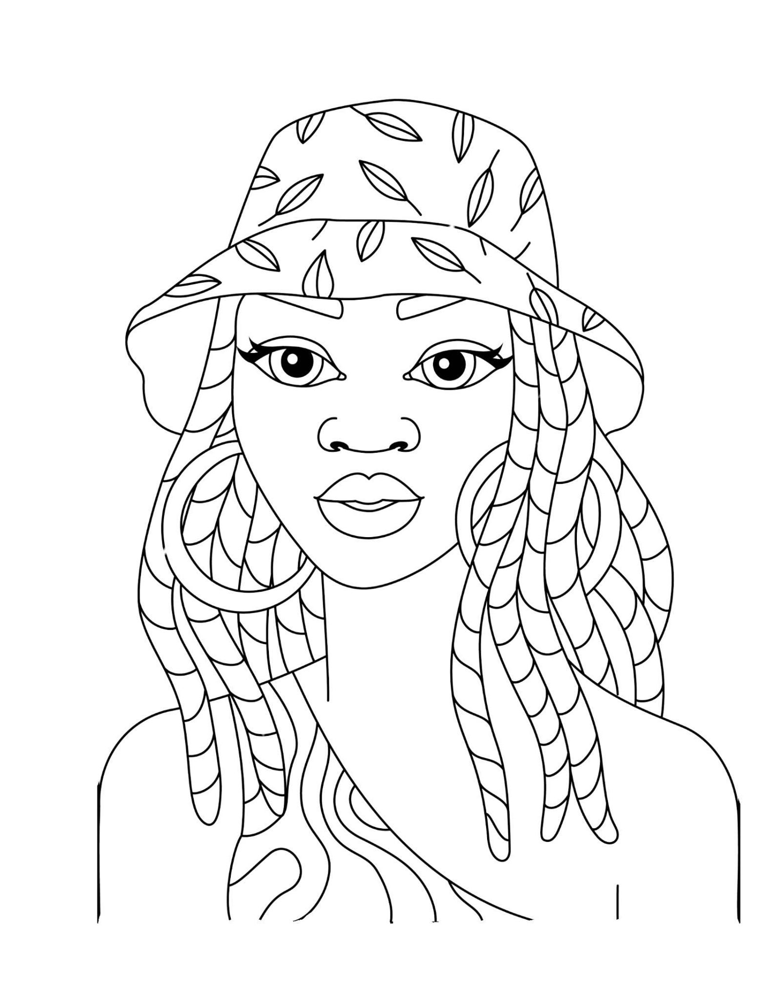 15 Women of Coloring Pages, Empowered and Elegant-women of Color ...